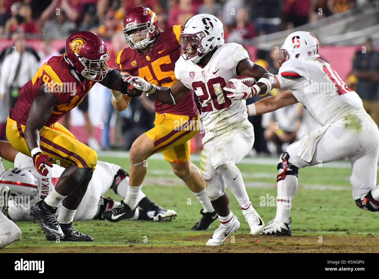 Los Angeles, CA, USA. 9th Sep, 2017. Stanford Cardinal running back ...