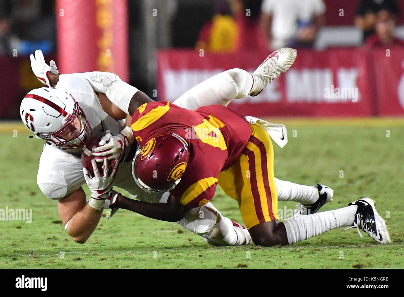 Los Angeles, CA, USA. 9th Sep, 2017. Stanford Cardinal tight end Kaden ...