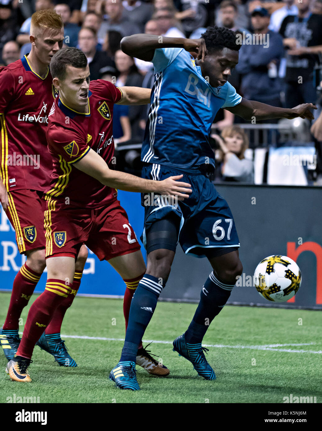 Vancouver, Canada. 9th Sep, 2017. Vancouver Whitecaps' Alphonso Davies ...