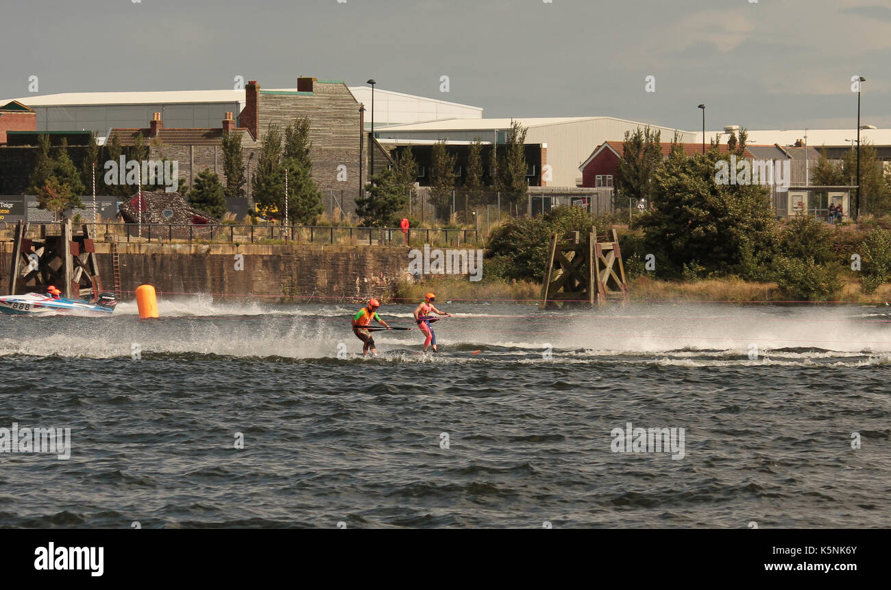 Cardiff Bay, Wales, UK. 9th September, 2017. Action from the NTM ...
