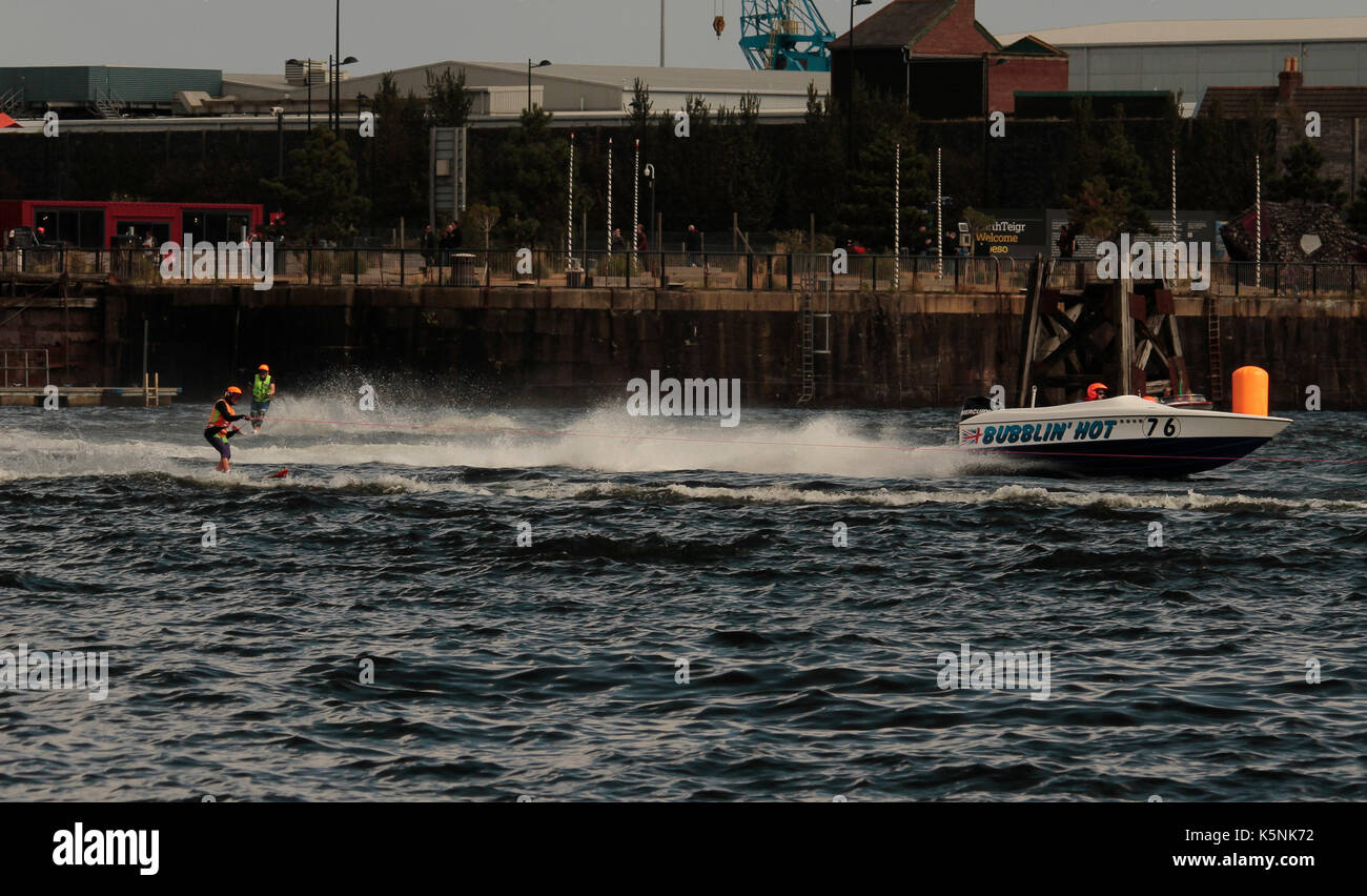 Cardiff Bay, Wales, UK. 9th September, 2017. Action from the NTM ...