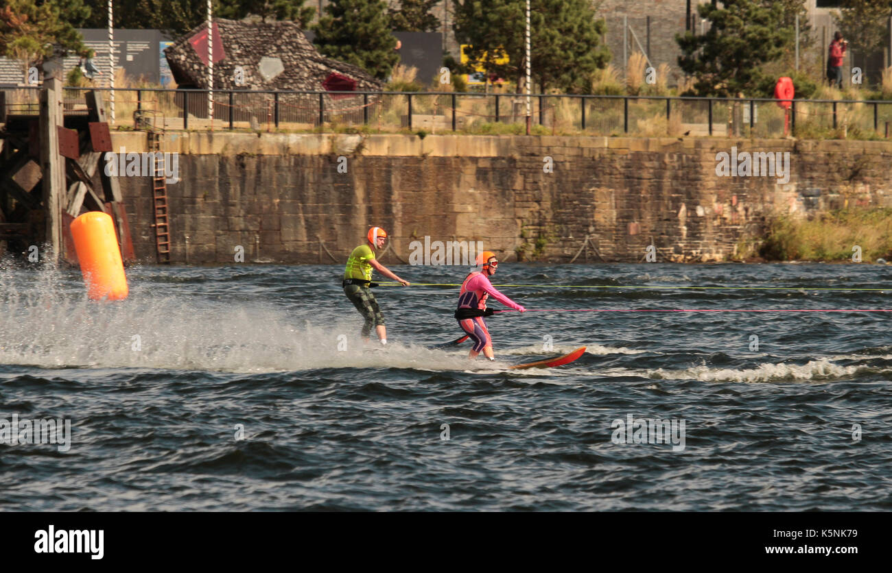 Cardiff Bay, Wales, UK. 9th September, 2017. Action from the NTM ...