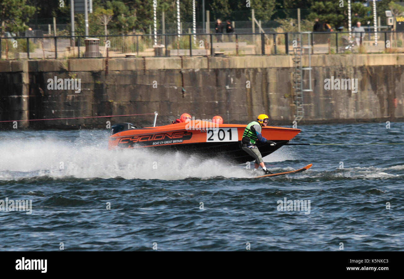 Cardiff Bay, Wales, UK. 9th September, 2017. Action from the NTM ...