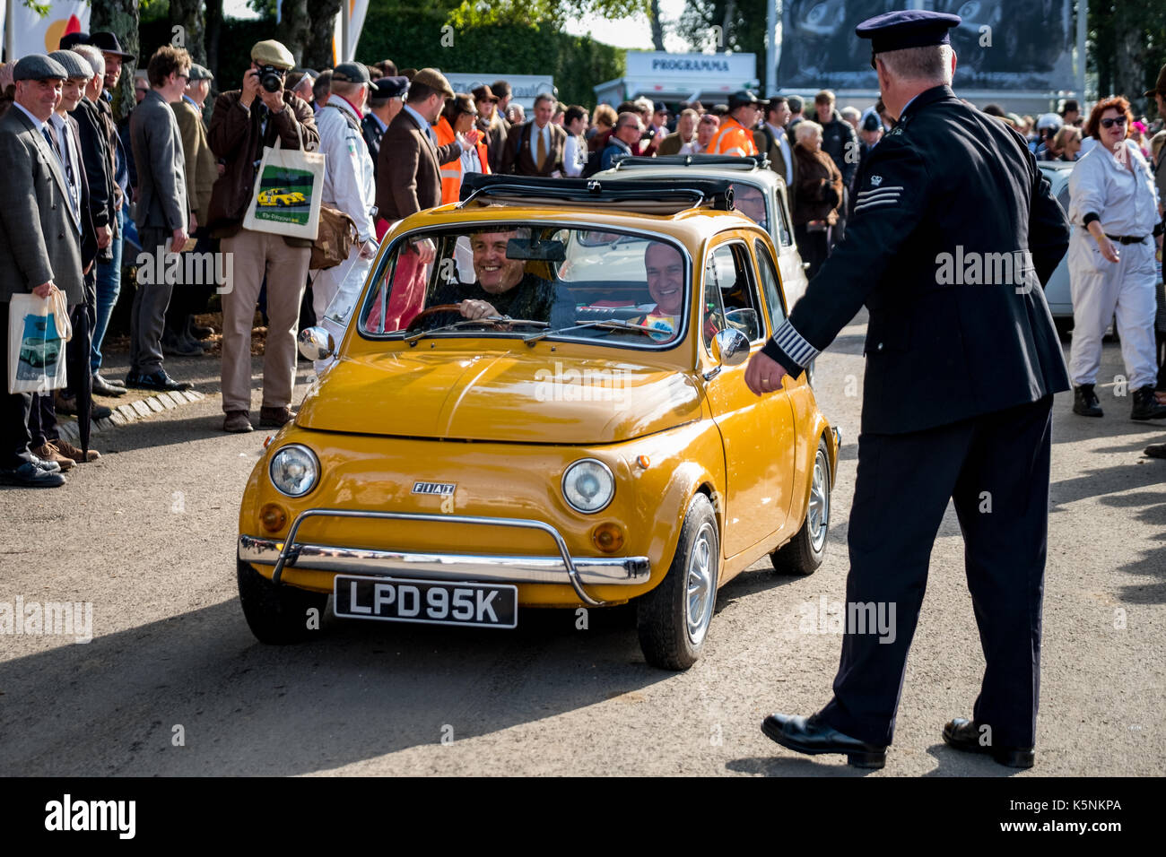 Chichester, West Sussex, UK. 10th September, 2017. Fiat 500 during ...