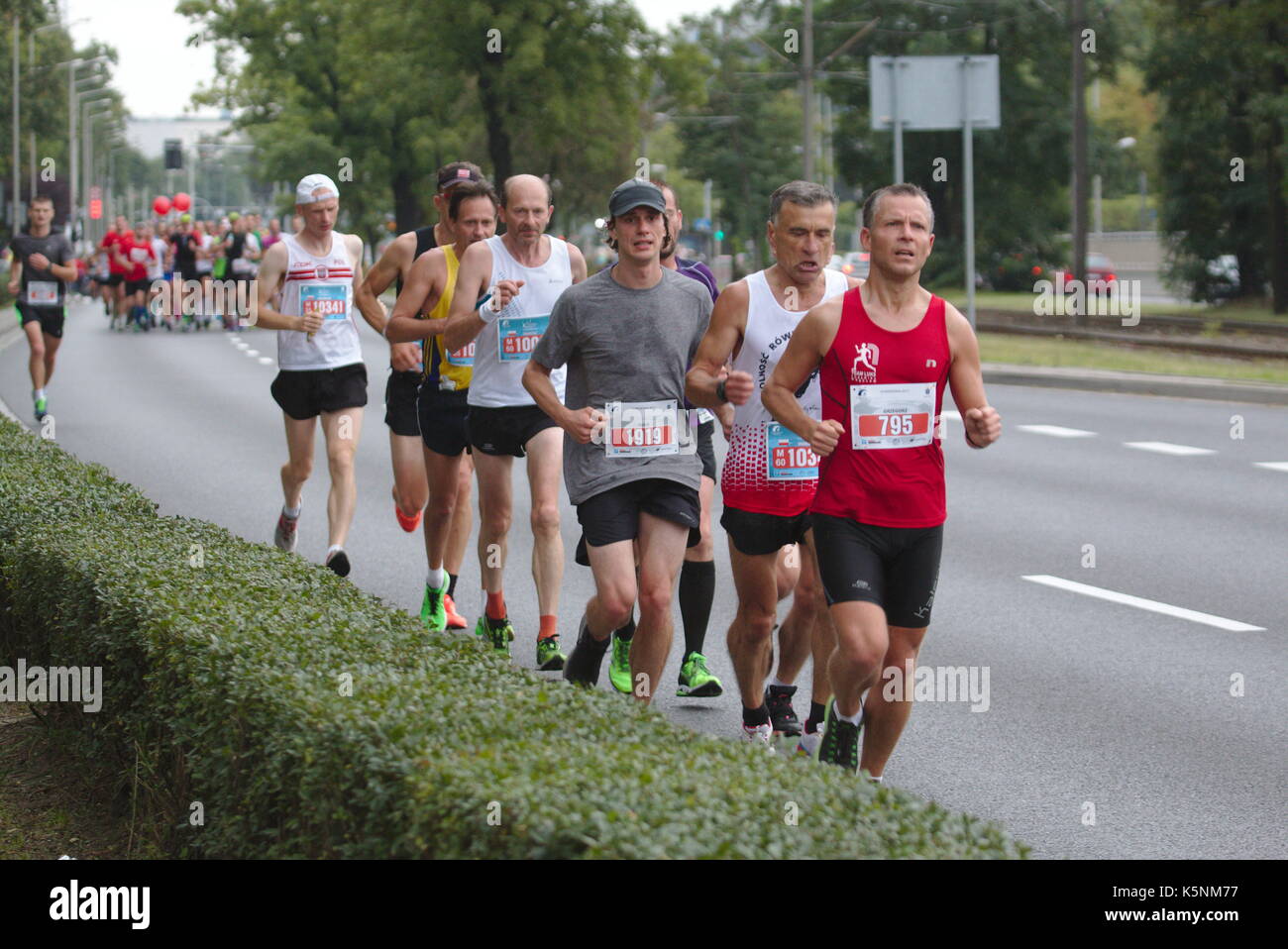 Wroclaw, Poland, 10 Sep, 2017. Runners from Poland and abroad ...