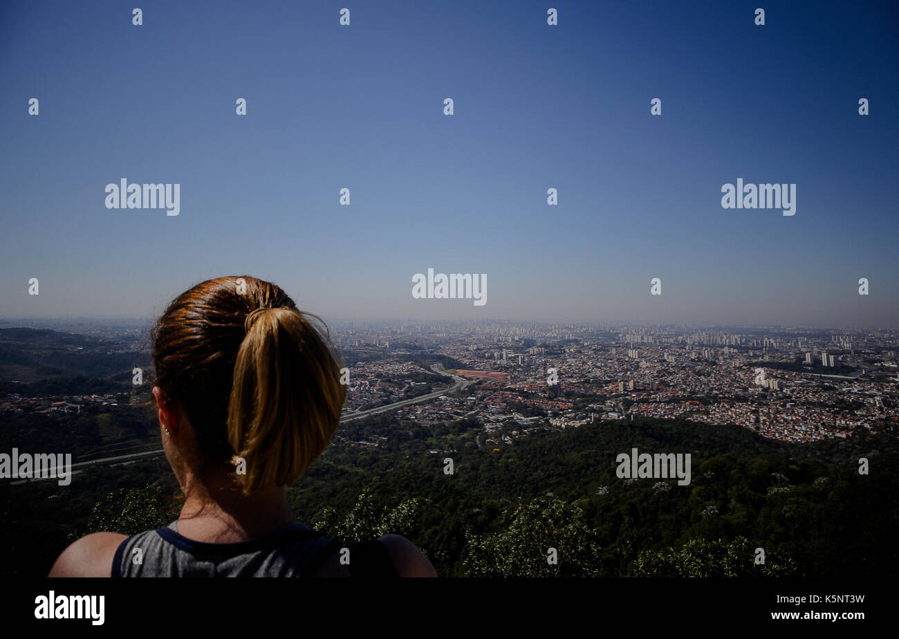 Sao Paulo, Brazil. 10th Sep, 2017. view of the viewpoint of Jaragua ...