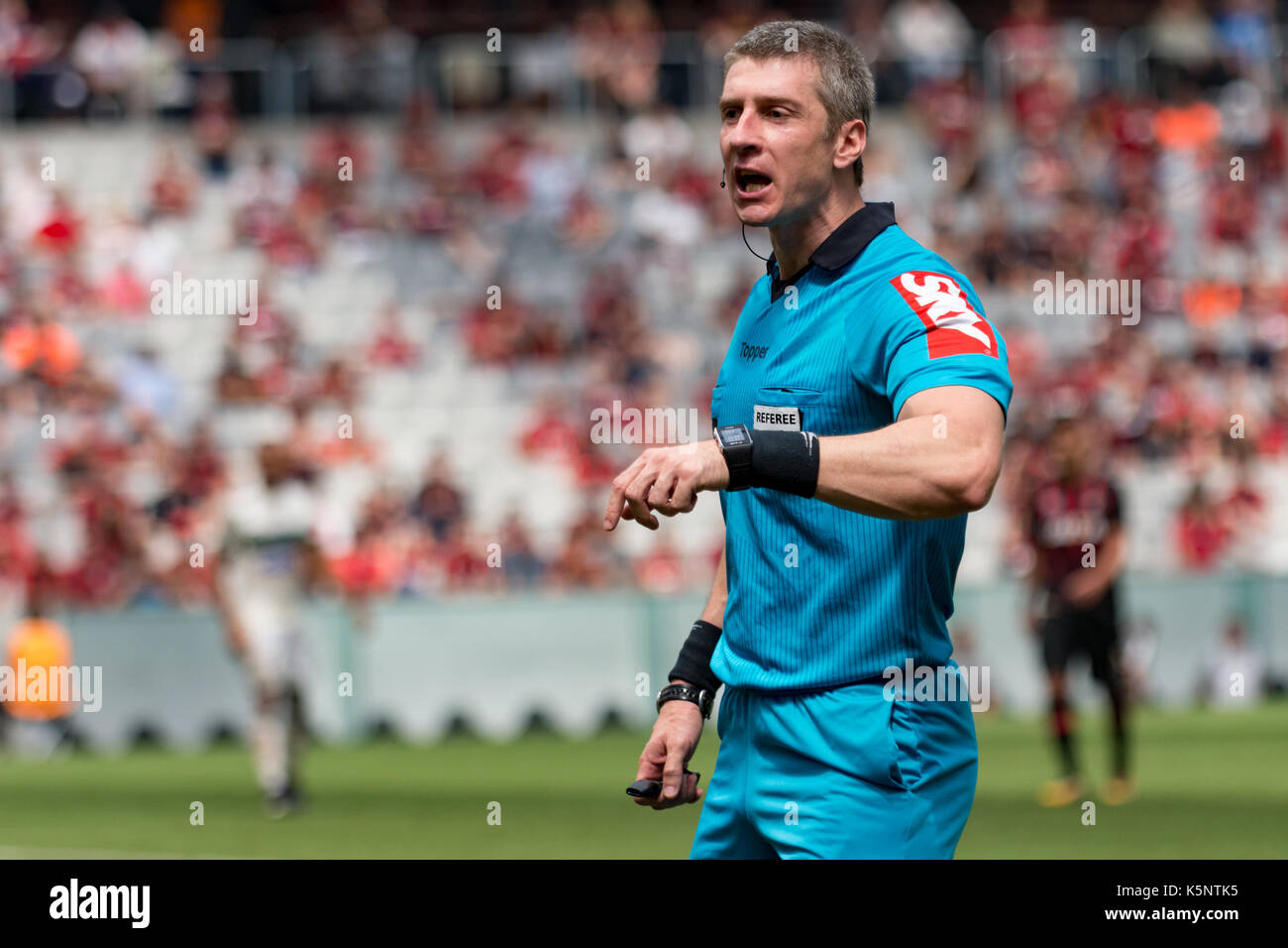 Curitiba, Brazil. 10th Sep, 2017. Referee Anderson Daroco during ...
