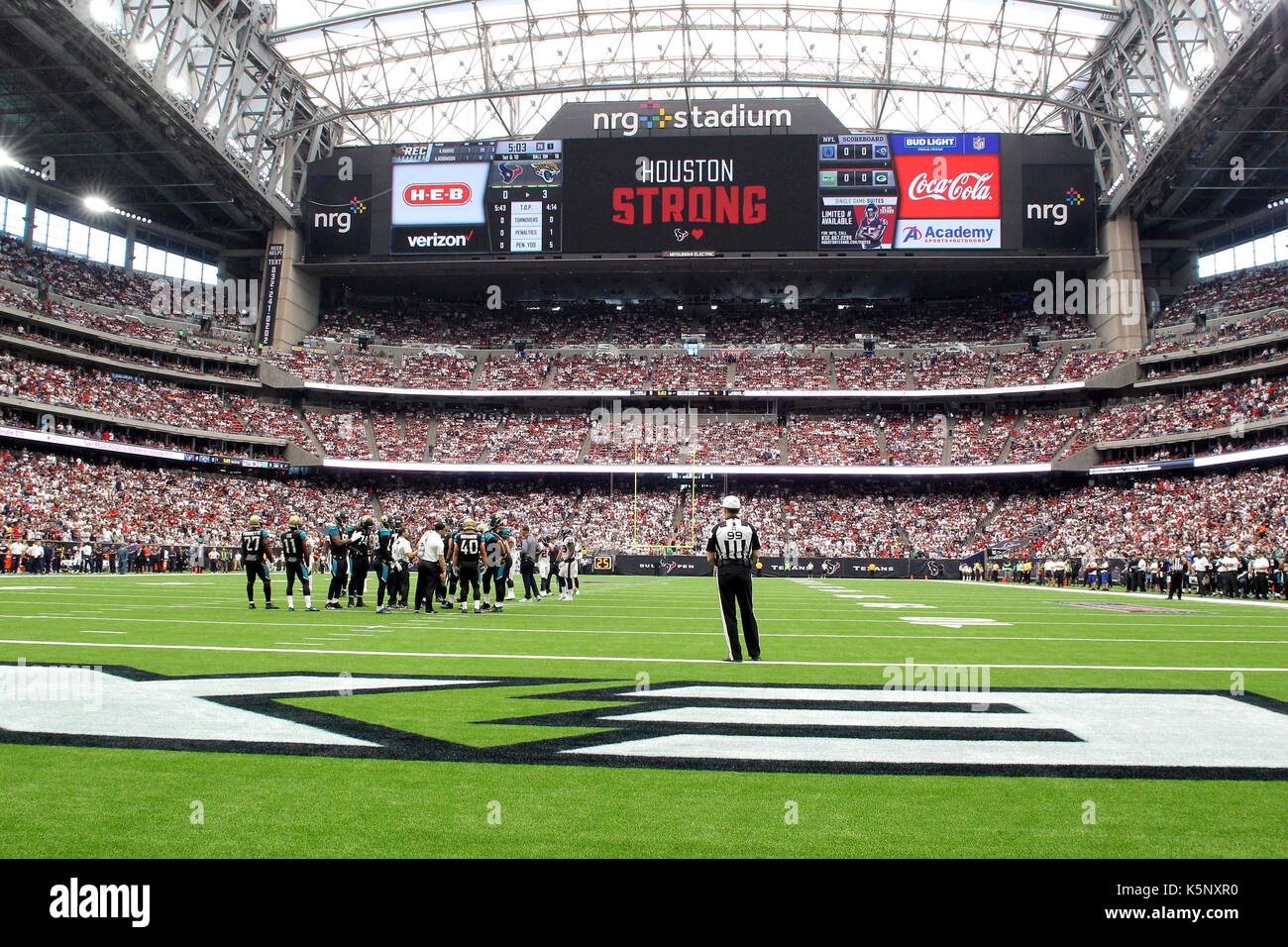 Houston, Texas, USA. 10th Sep, 2017. A general view of NRG stadium ...
