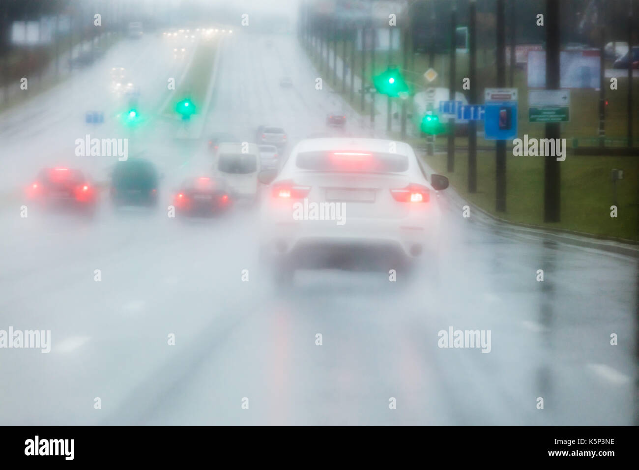 Blurred windshield hi-res stock photography and images - Alamy