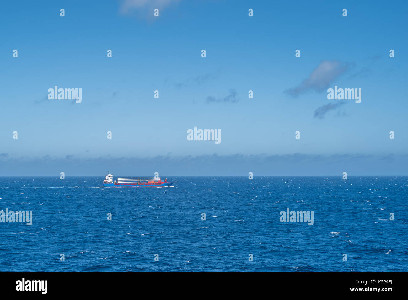 ship at sea on the ocean Stock Photo - Alamy