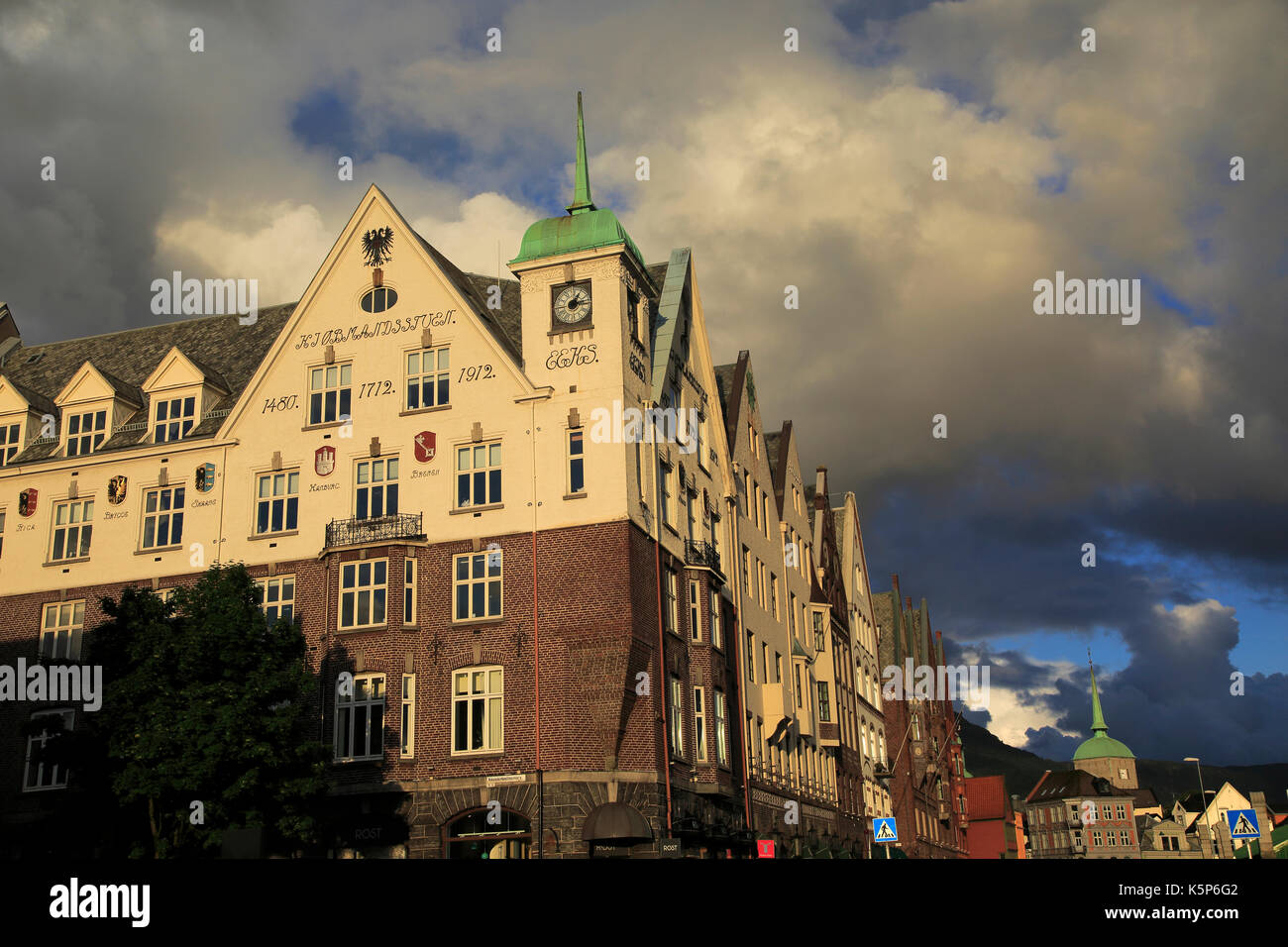 Historic buildings Bryggen area, Bergen, Norway UNESCO World Cultural ...