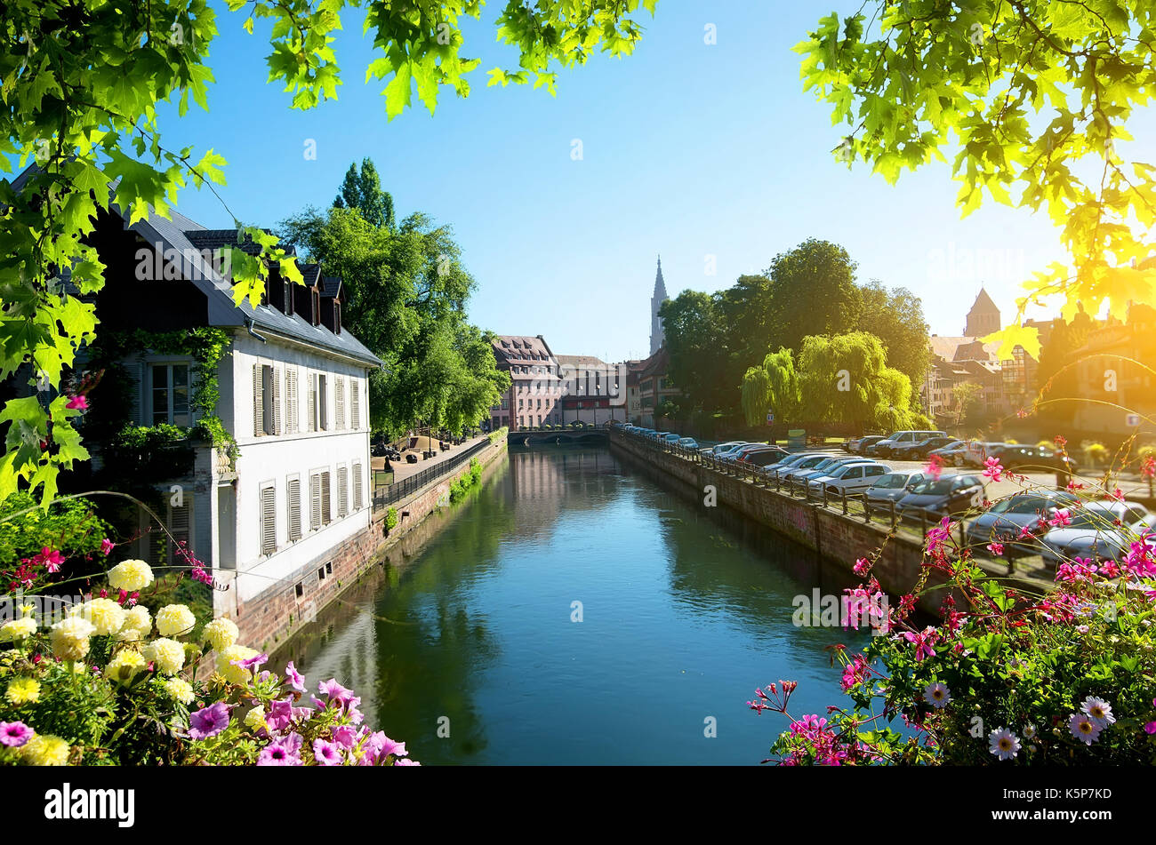 Cityscape of Strasbourg in warm summer day, France Stock Photo - Alamy