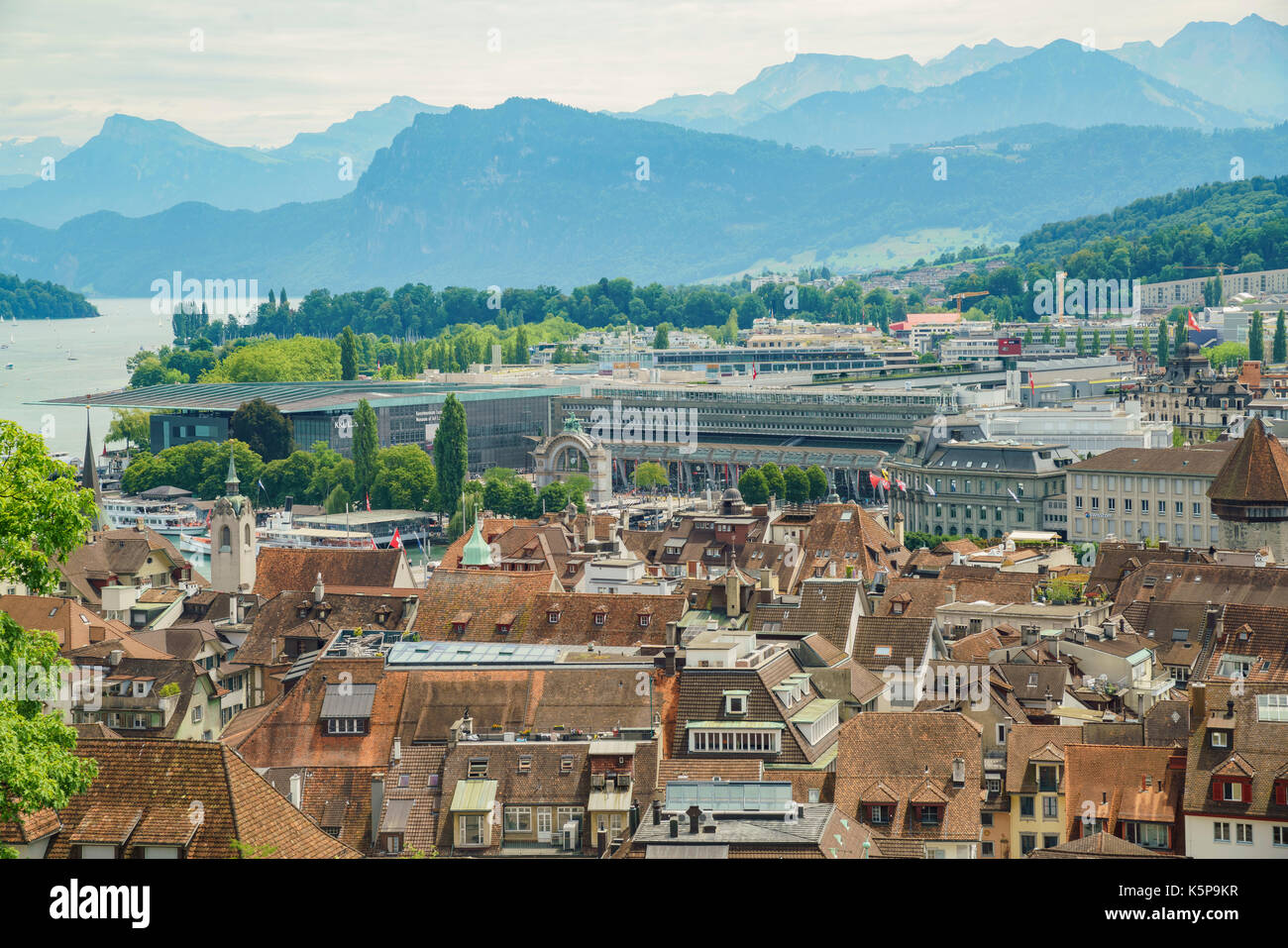Cityscape lucerne switzerland aerial view hi-res stock photography and ...