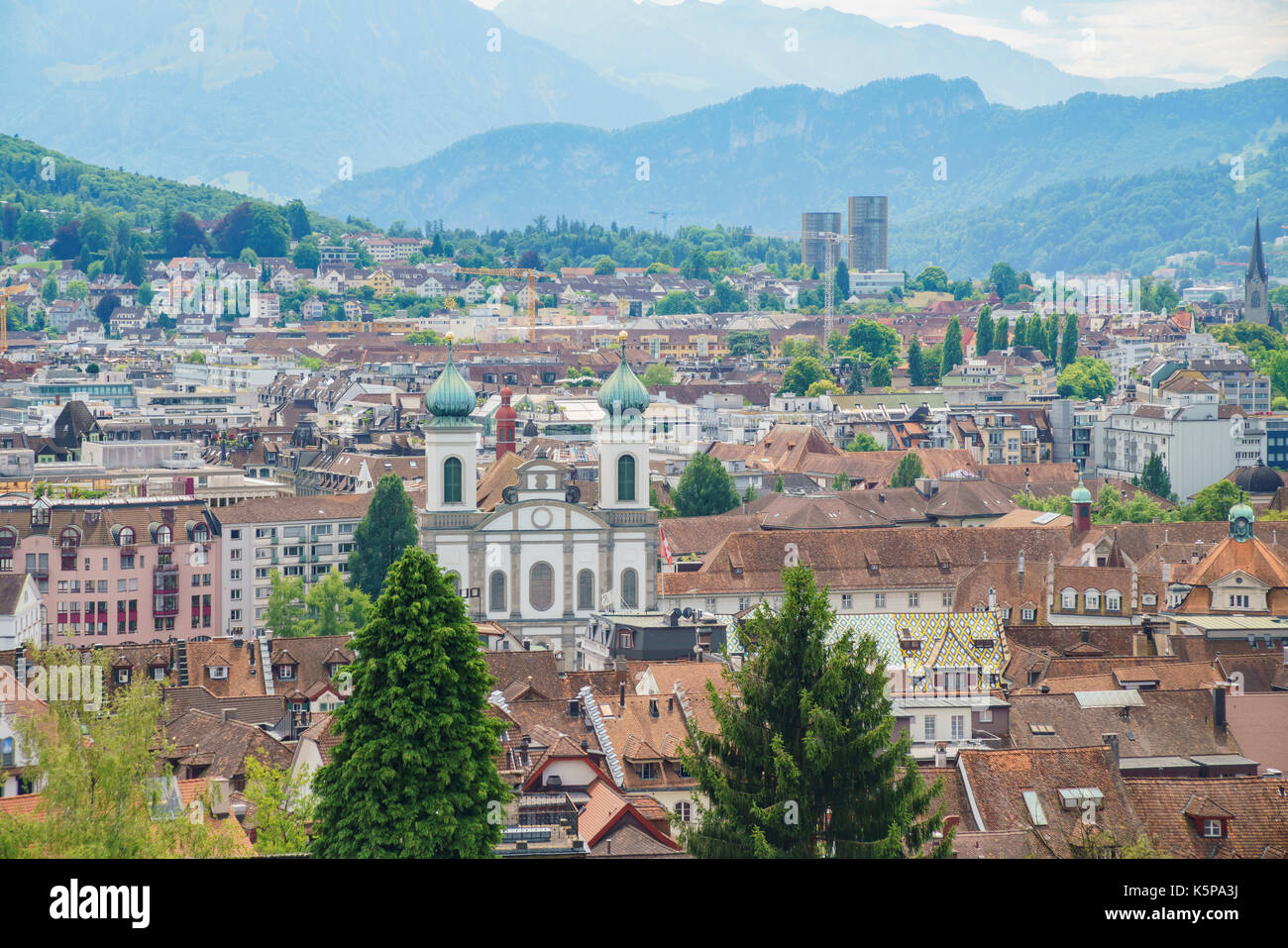Cityscape lucerne switzerland aerial view hi-res stock photography and ...