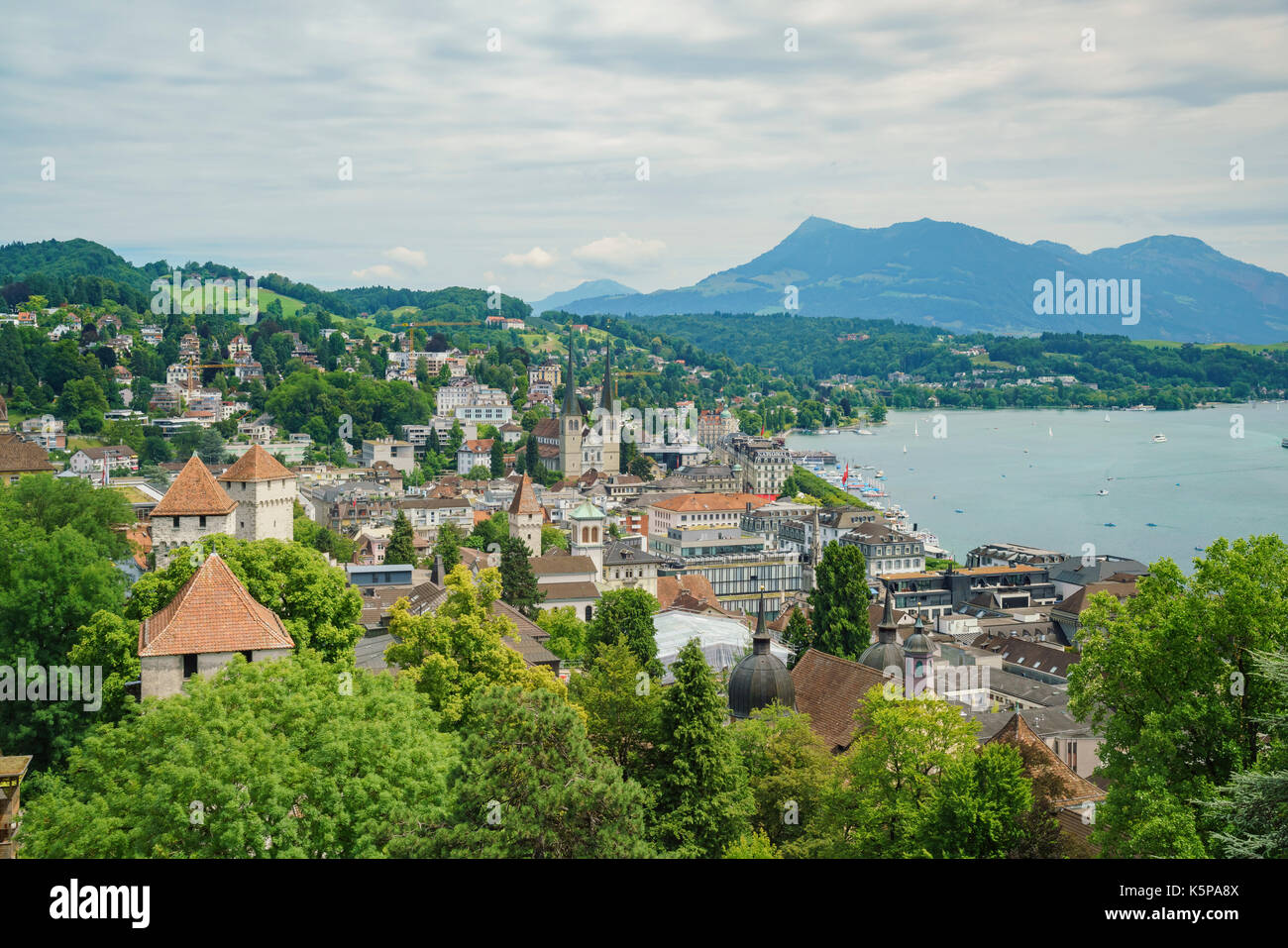 Cityscape lucerne switzerland aerial view hi-res stock photography and ...