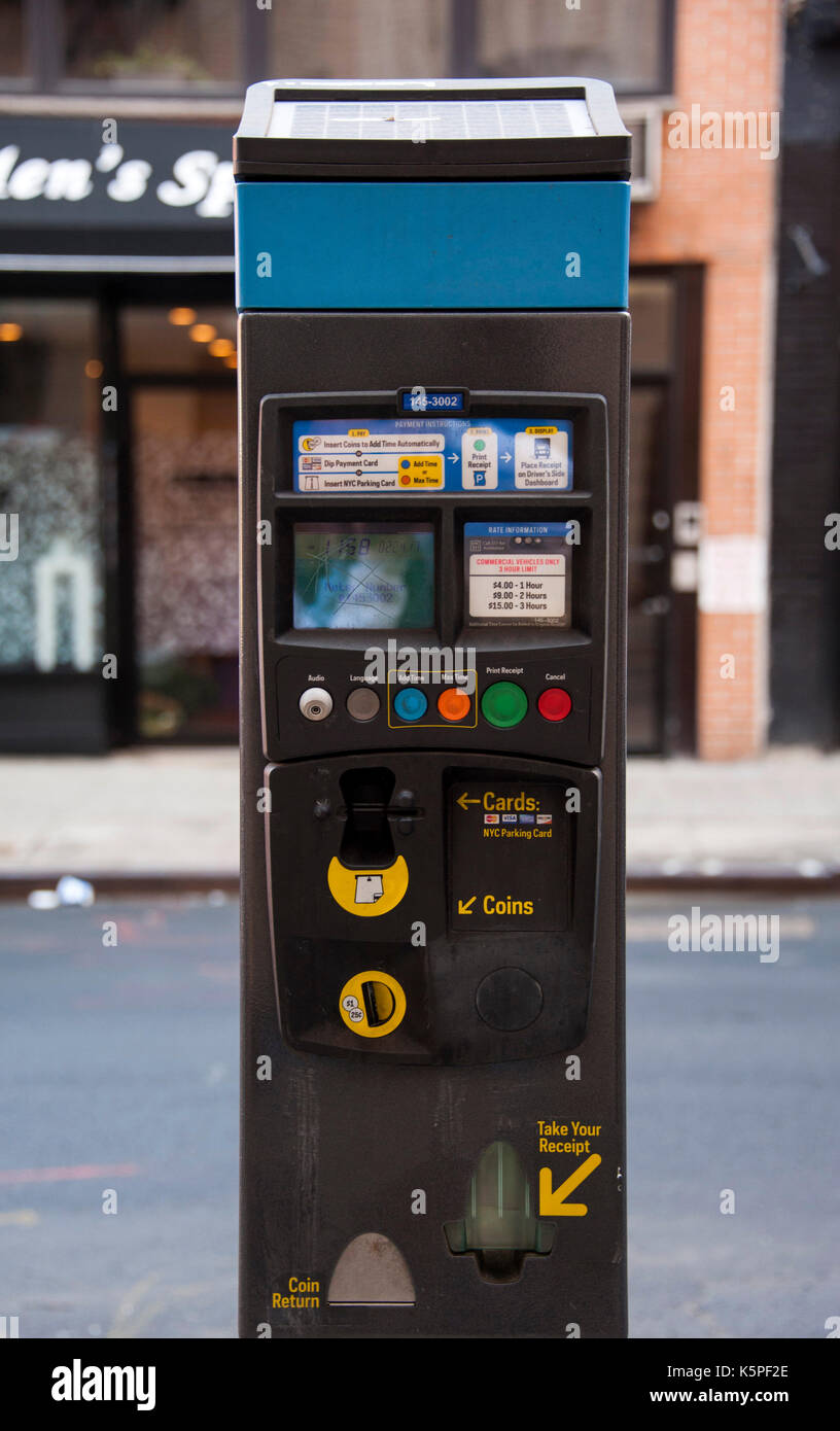 Muni meter in New York City Stock Photo - Alamy