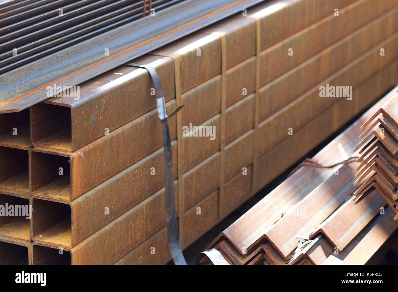 Metal profiles of different kinds are located in the metal products ...