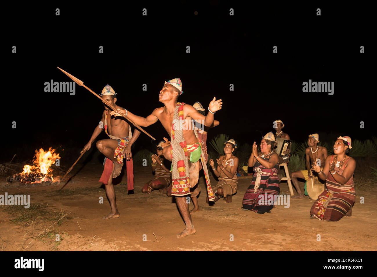 Antandroy dance, Mandrare River Camp, Ifotaka Community Forest ...