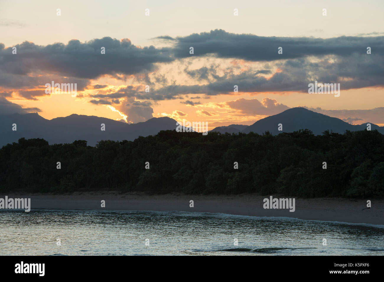 Sunset, Manafiafy Beach and Rainforest Lodge, Sainte Luce Bay ...