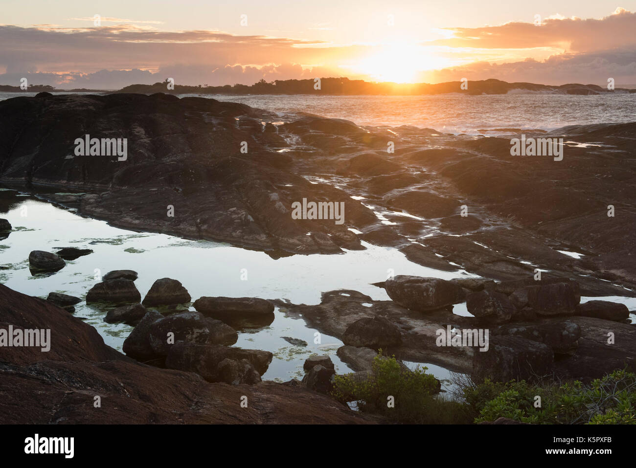 Sunset, Manafiafy Beach and Rainforest Lodge, Sainte Luce Bay ...