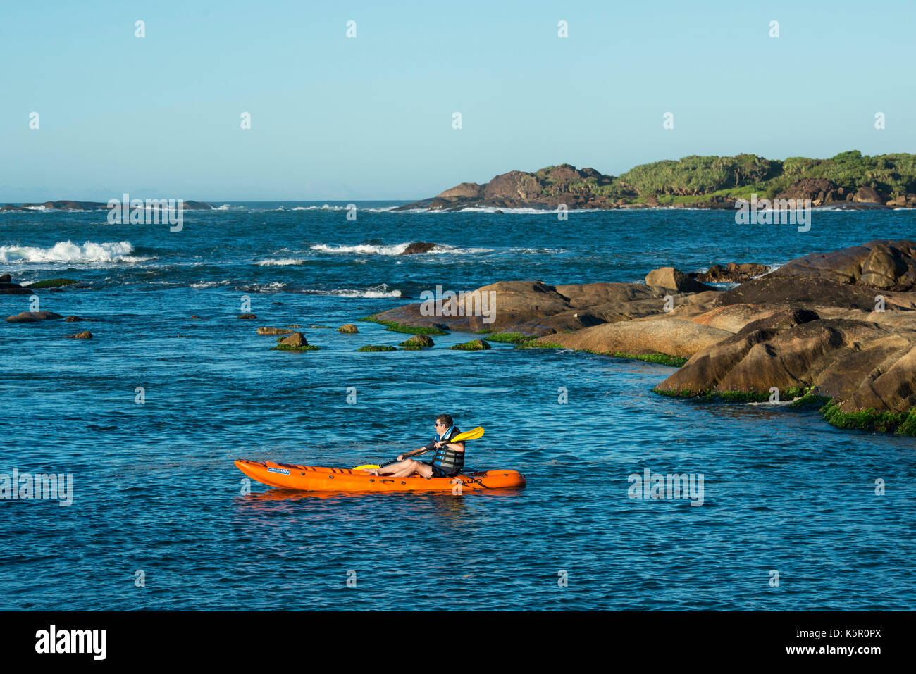 Kayaking in the bay, Manafiafy Beach and Rainforest Lodge, Sainte Luce ...