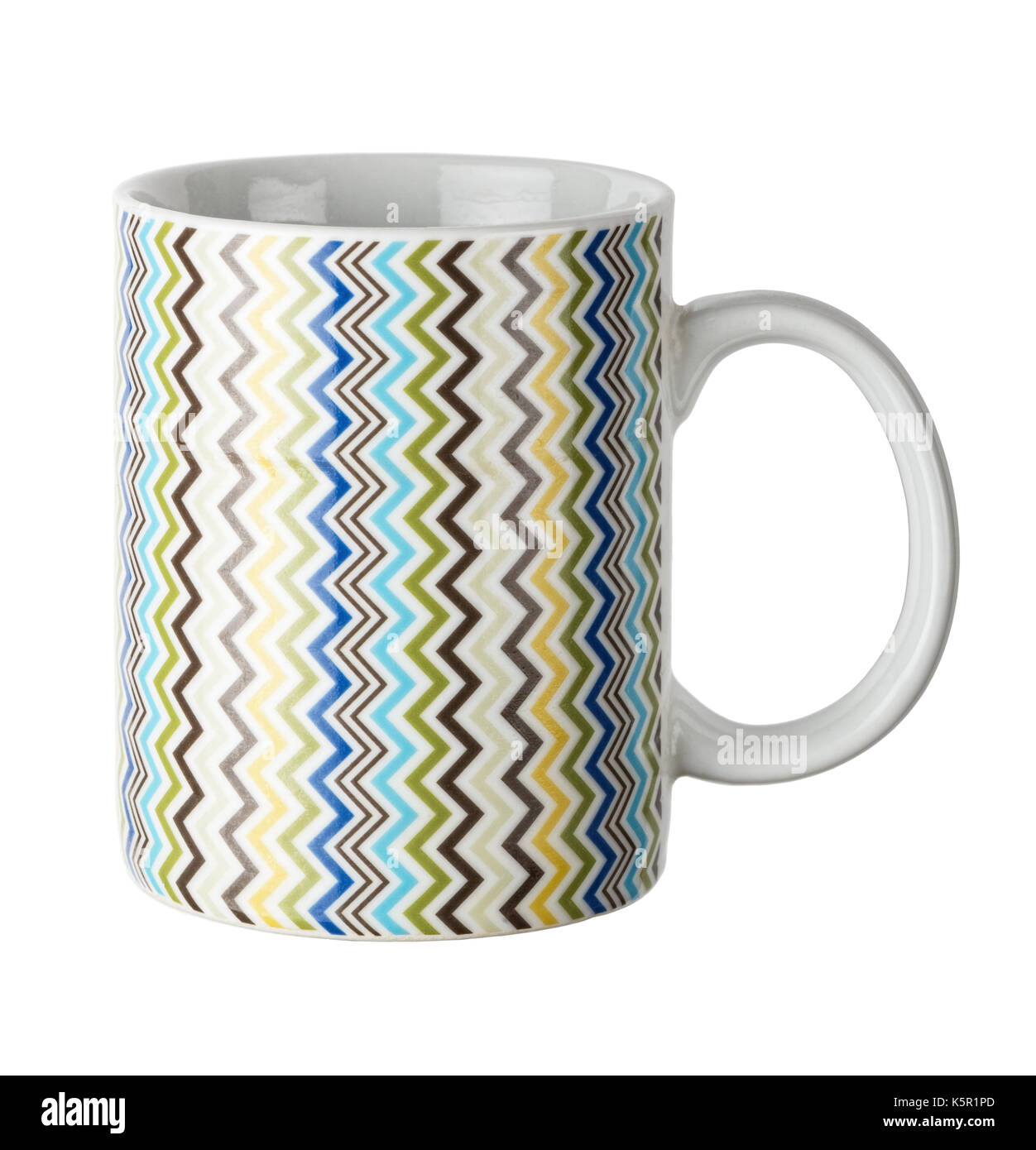 Color empty mug isolated on white Stock Photo - Alamy