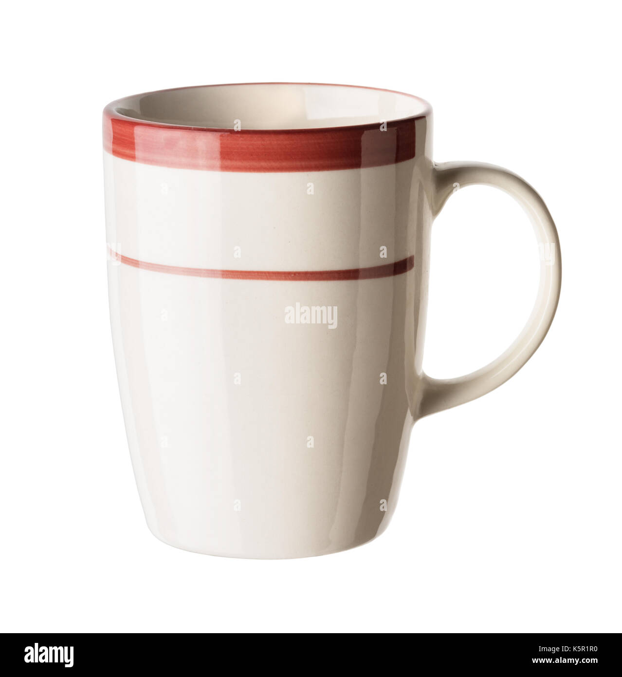 Empty mug isolated on white Stock Photo - Alamy