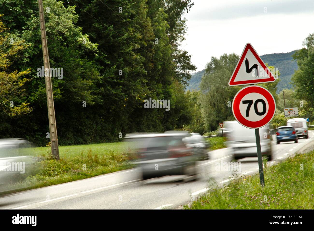 French Speed Limit Sign High Resolution Stock Photography and Images ...