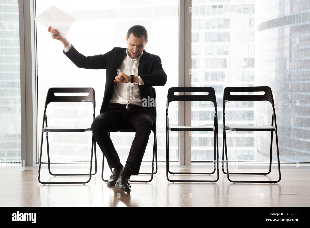 Angry boss looking candidate hi-res stock photography and images - Alamy