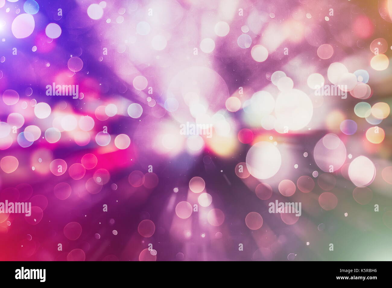 Bright light spots abstract bokeh blurred texture background Stock ...