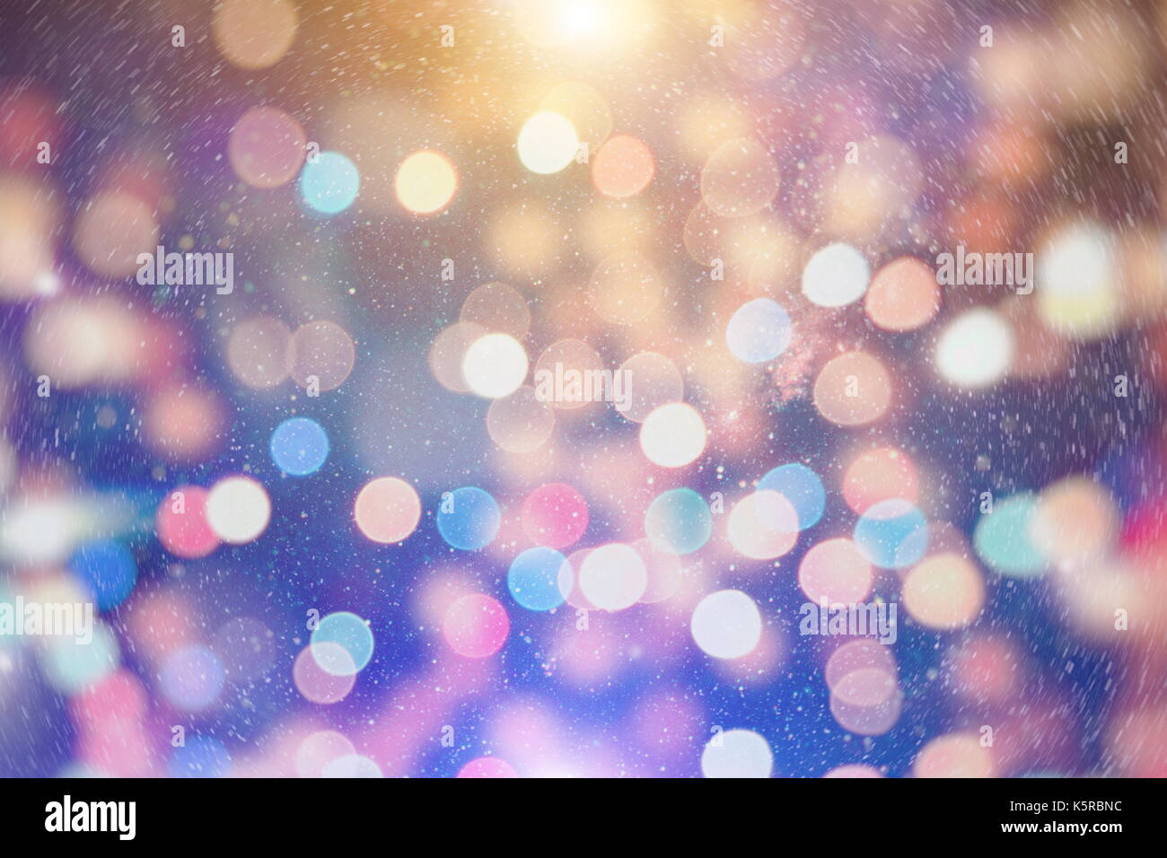 Bright light spots abstract bokeh blurred texture background Stock ...