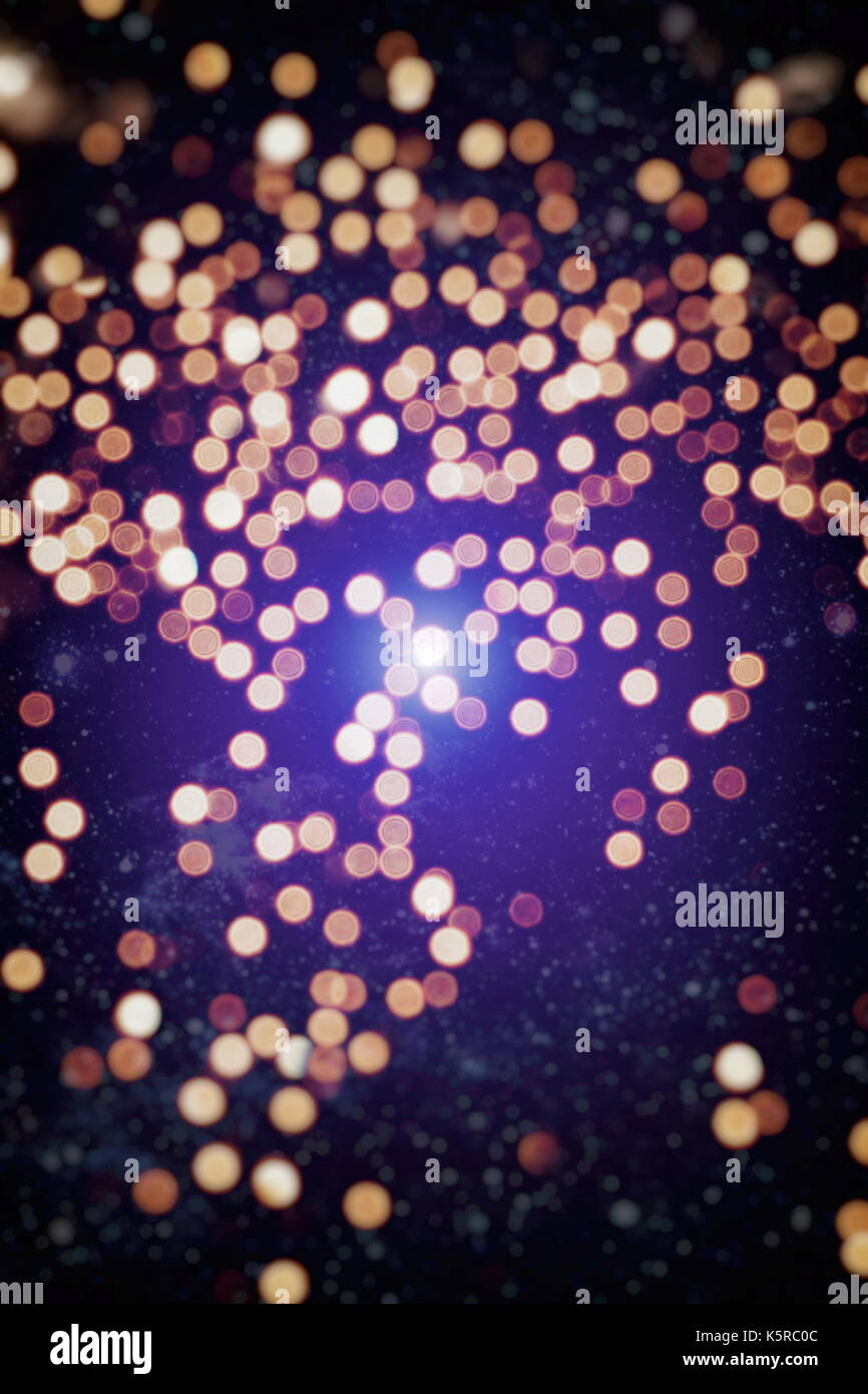 Bright light spots abstract bokeh blurred texture background Stock ...