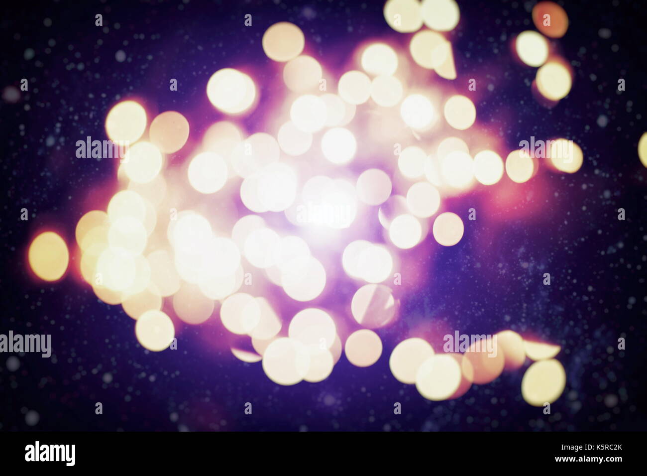 Bright light spots abstract bokeh blurred texture background Stock ...
