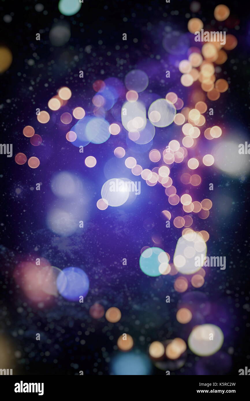 Bright light spots abstract bokeh blurred texture background Stock ...