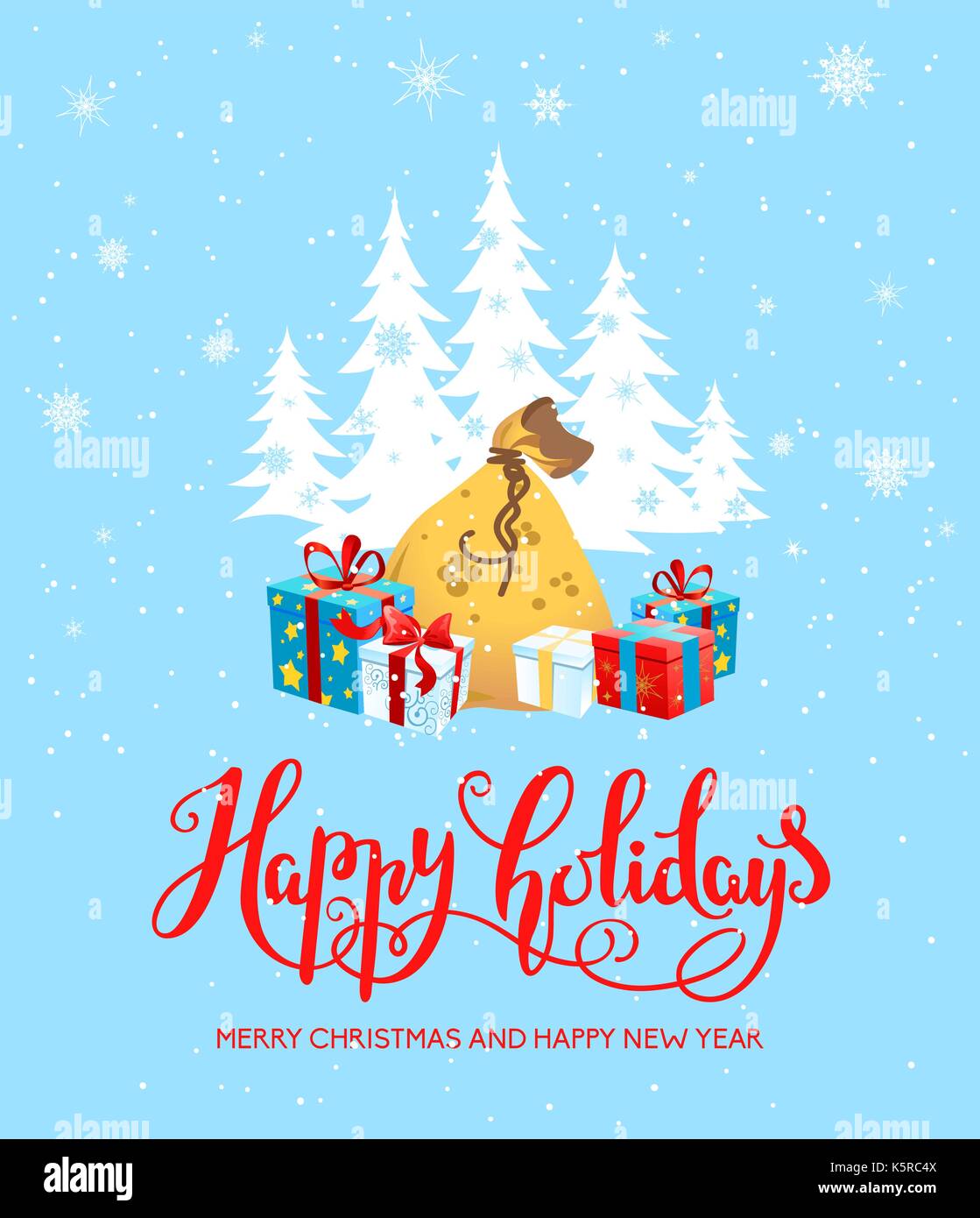 Christmas tree eve gifts Stock Vector Images - Alamy