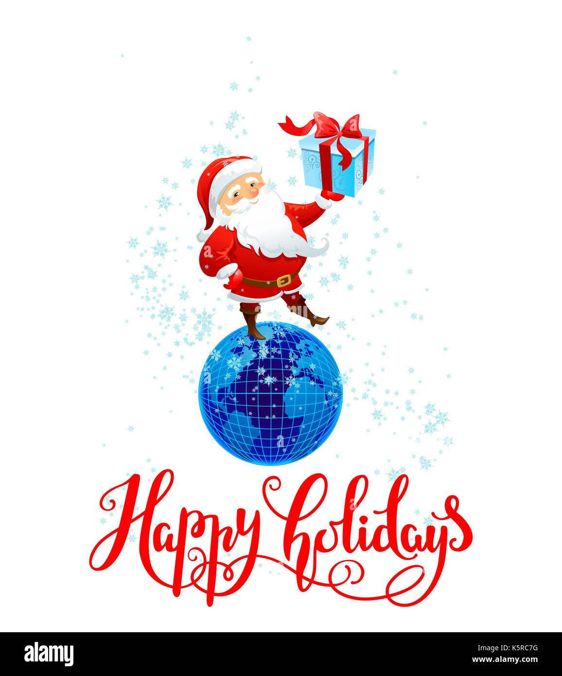 Santa cartoon art Cut Out Stock Images & Pictures - Alamy