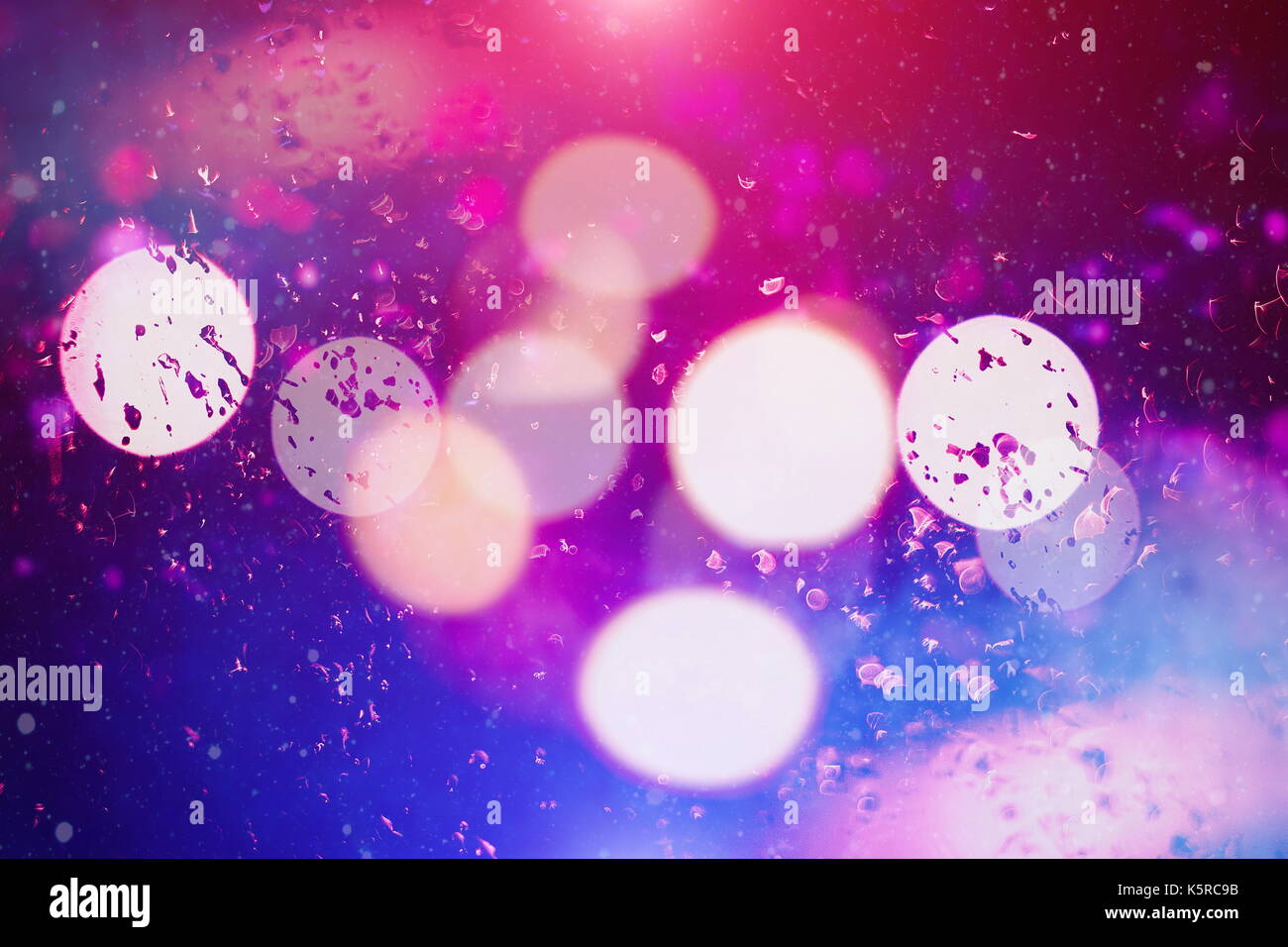 Bright light spots abstract bokeh blurred texture background Stock ...