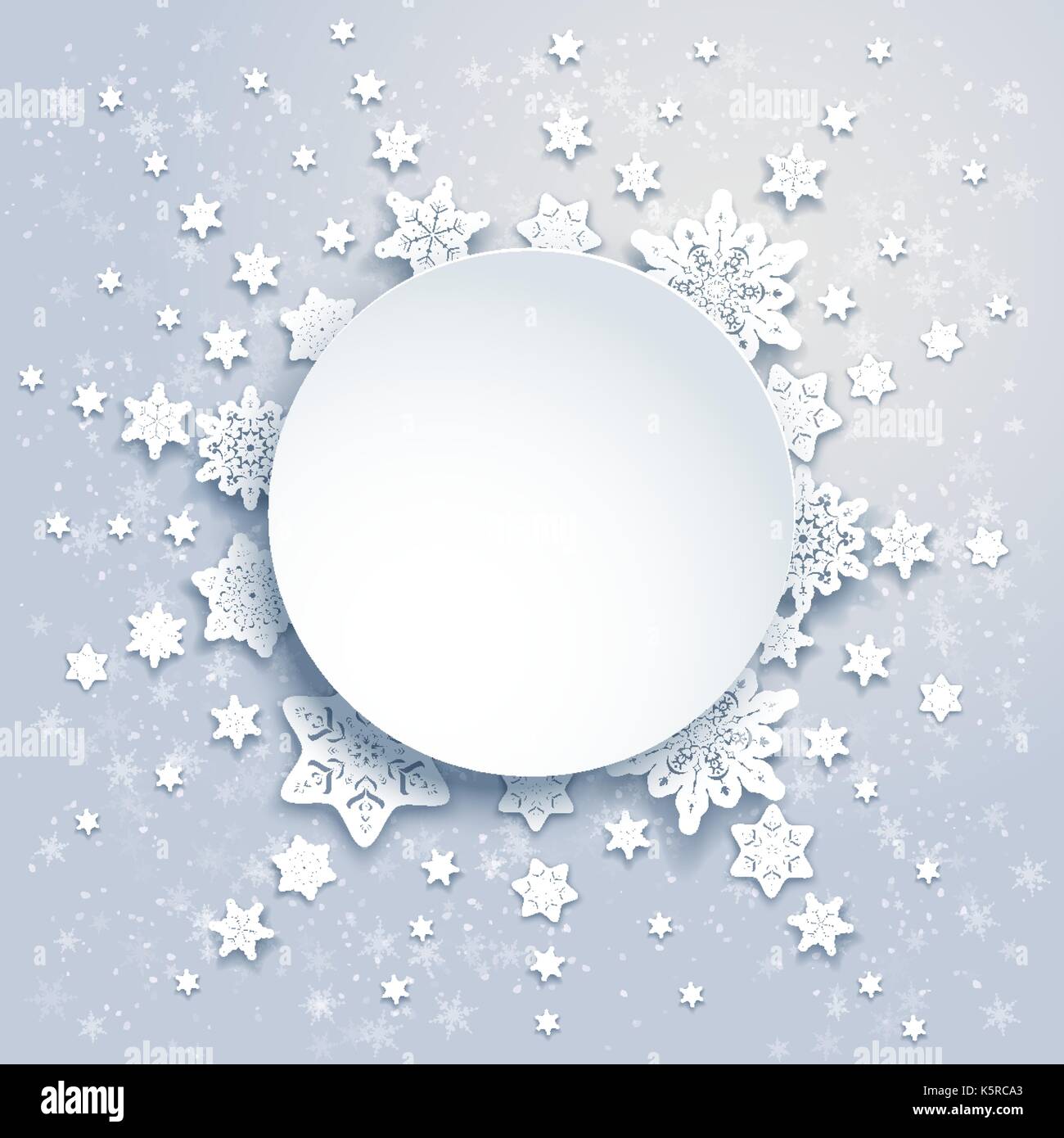 Winter snowflakes frame Stock Vector Image & Art - Alamy