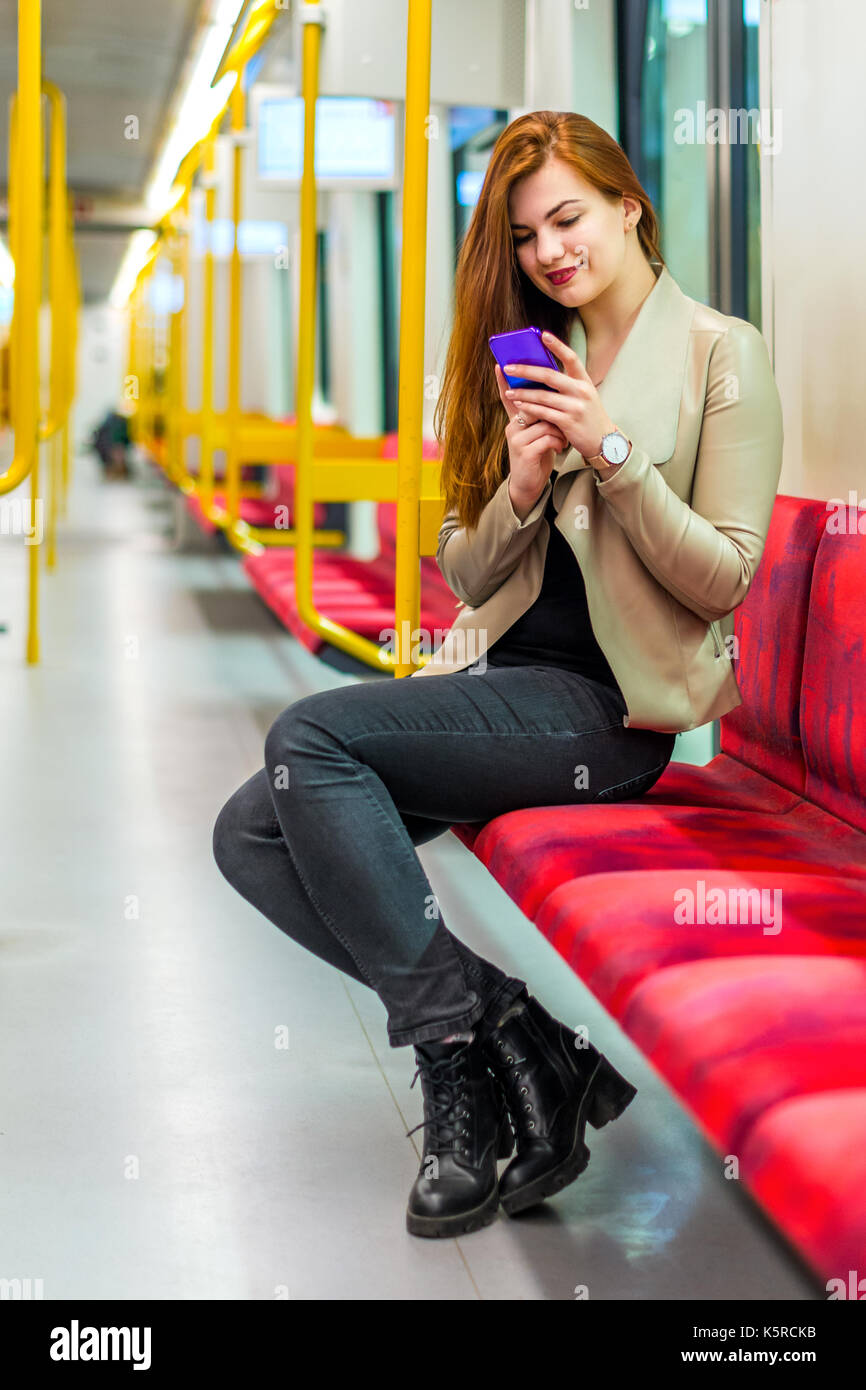 Transit reading subway subway hi-res stock photography and images - Alamy