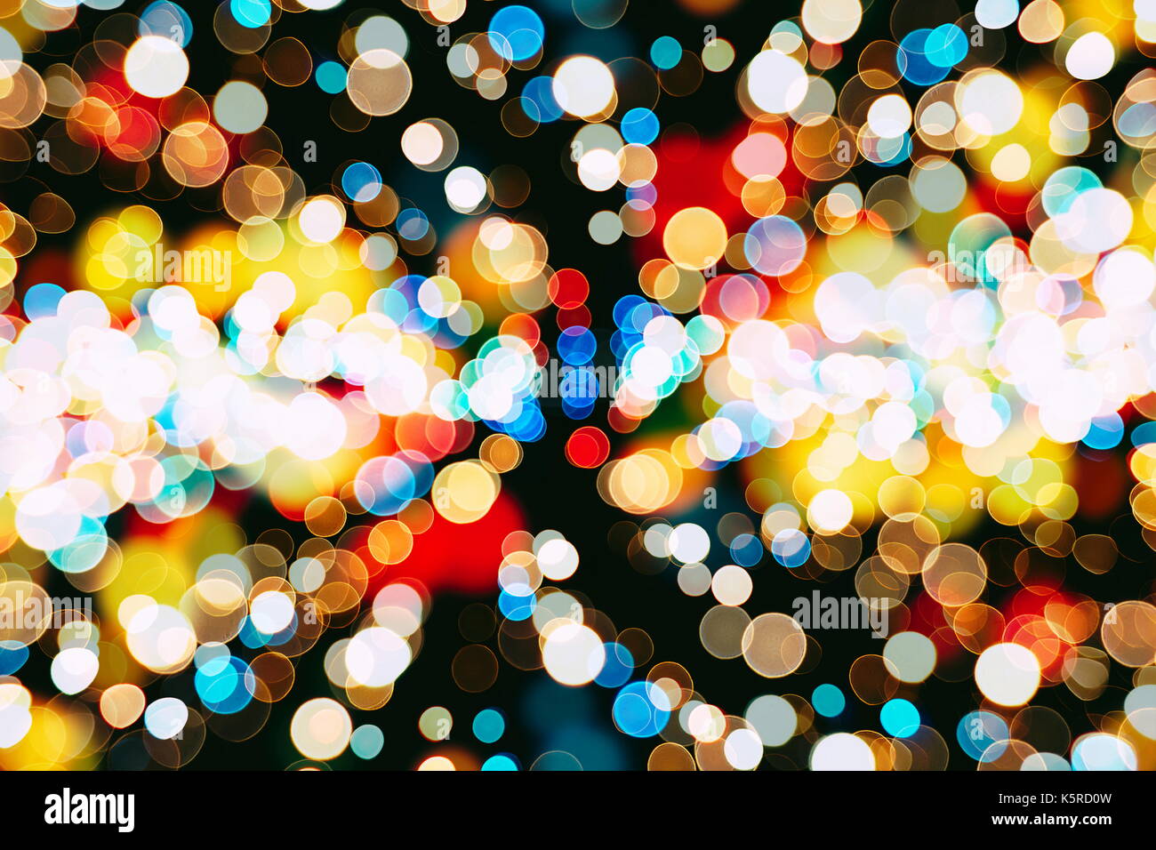 Bright light spots abstract bokeh blurred texture background Stock ...