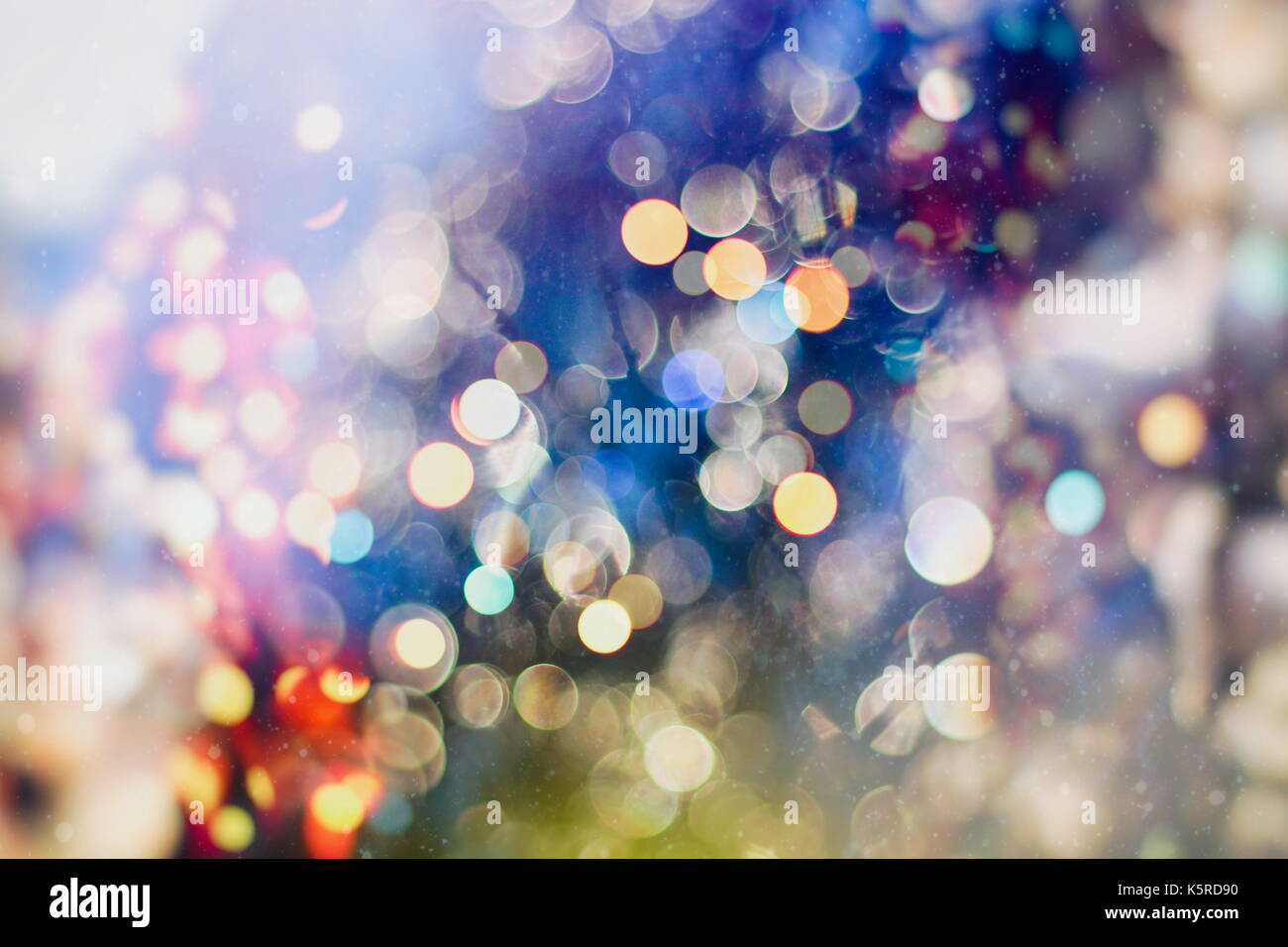 Bright light spots abstract bokeh blurred texture background Stock ...