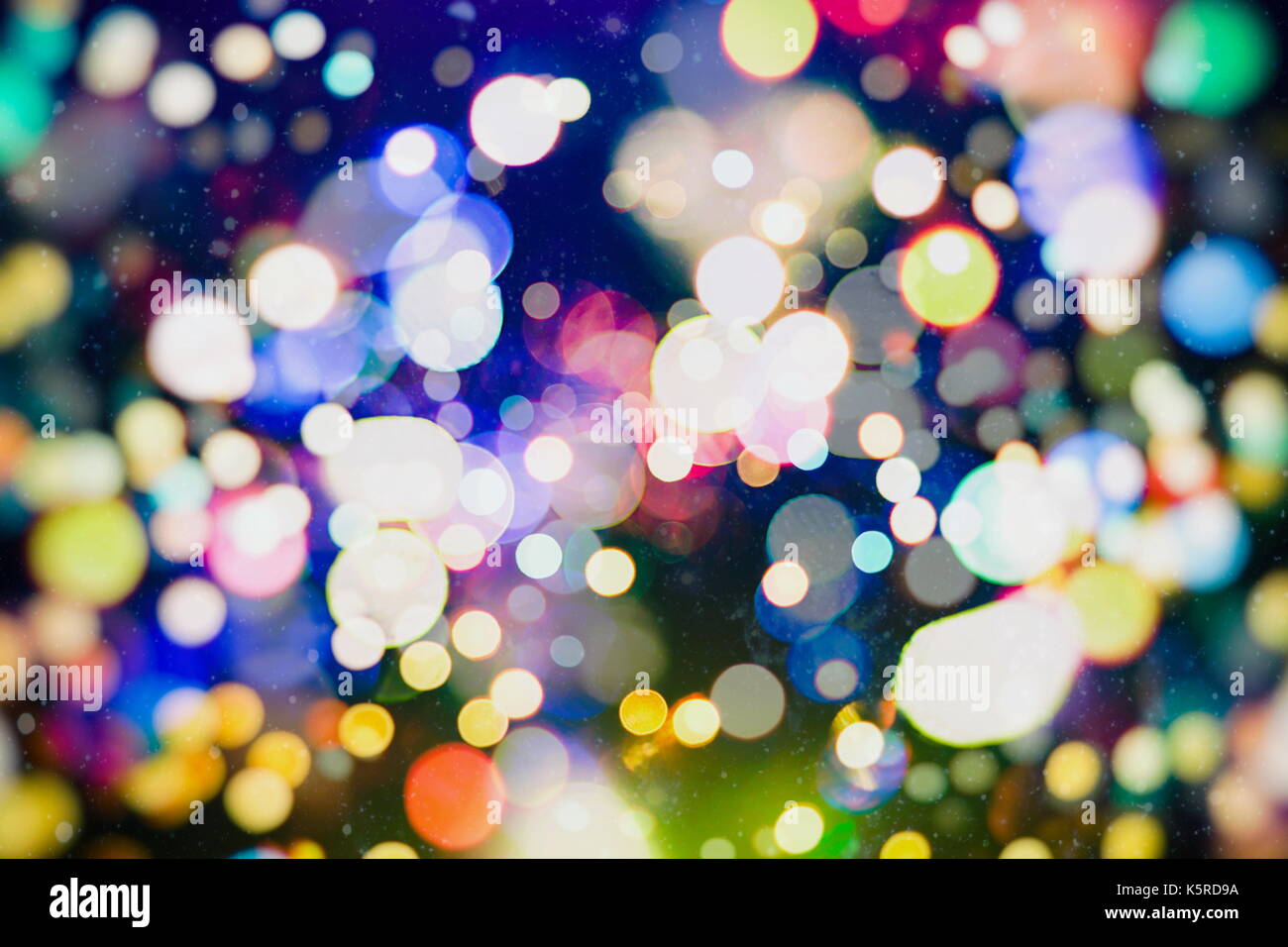 Bright light spots abstract bokeh blurred texture background Stock ...