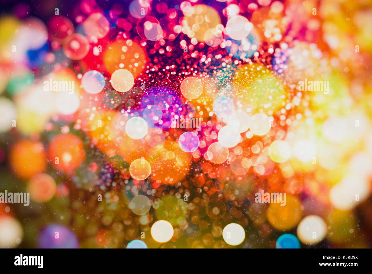 Bright light spots abstract bokeh blurred texture background Stock ...