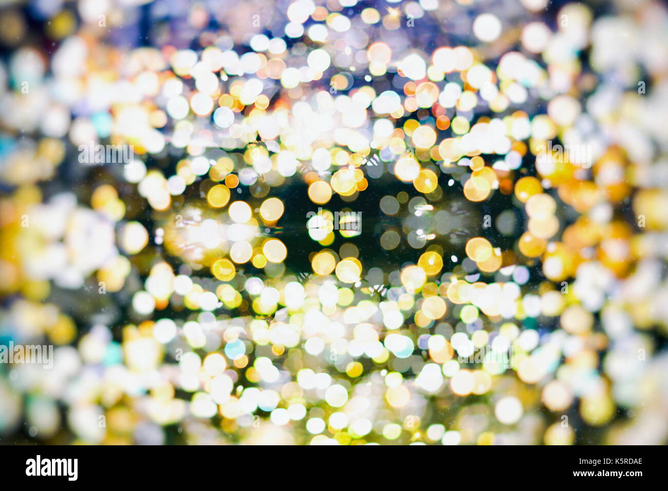 Bright light spots abstract bokeh blurred texture background Stock ...
