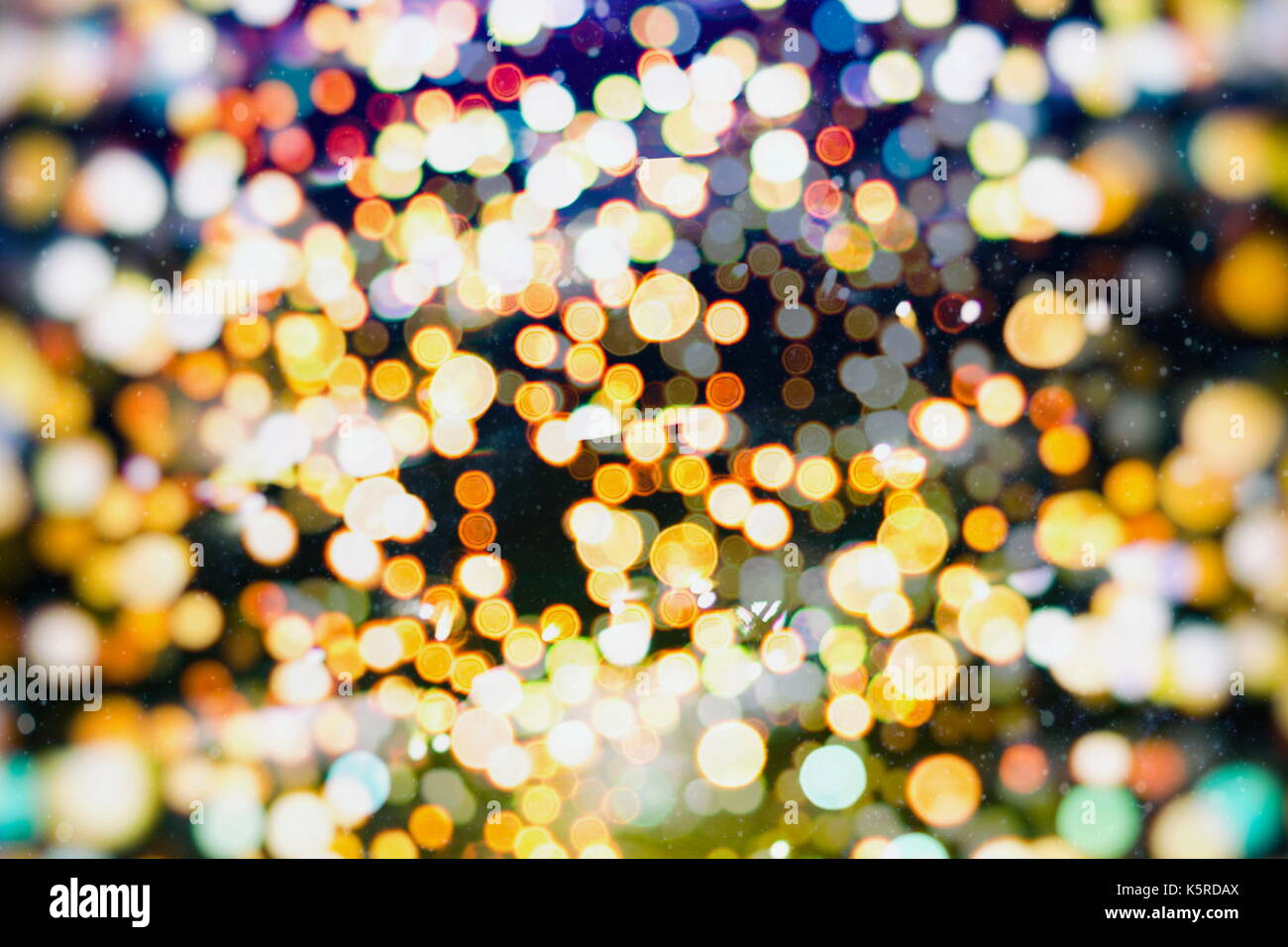 Bright light spots abstract bokeh blurred texture background Stock ...