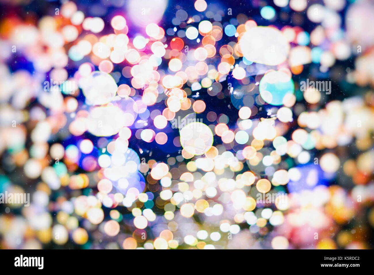 Bright light spots abstract bokeh blurred texture background Stock ...