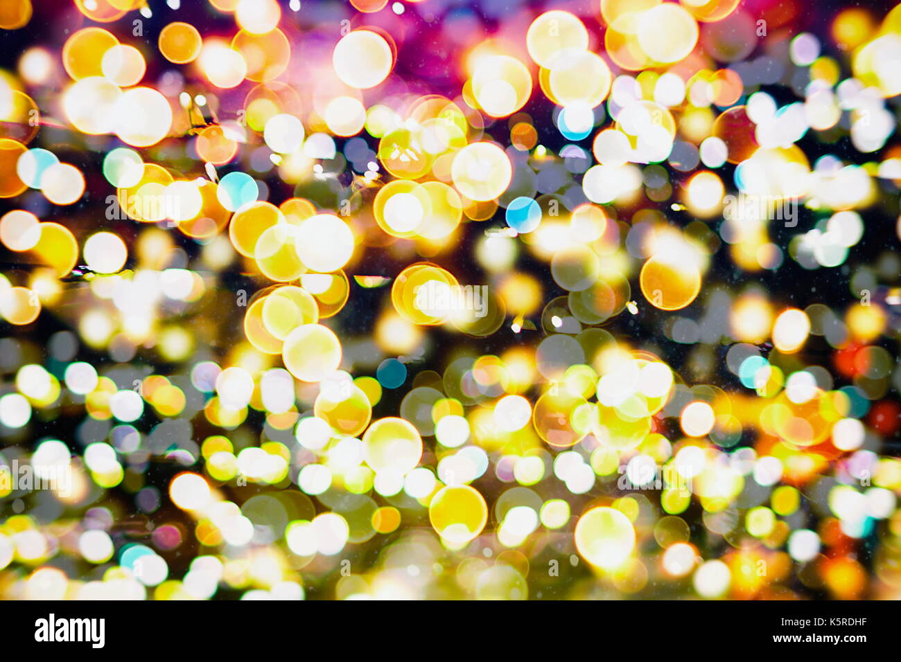 Bright light spots abstract bokeh blurred texture background Stock ...