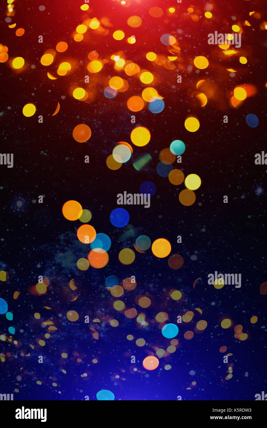 Bright light spots abstract bokeh blurred texture background Stock ...