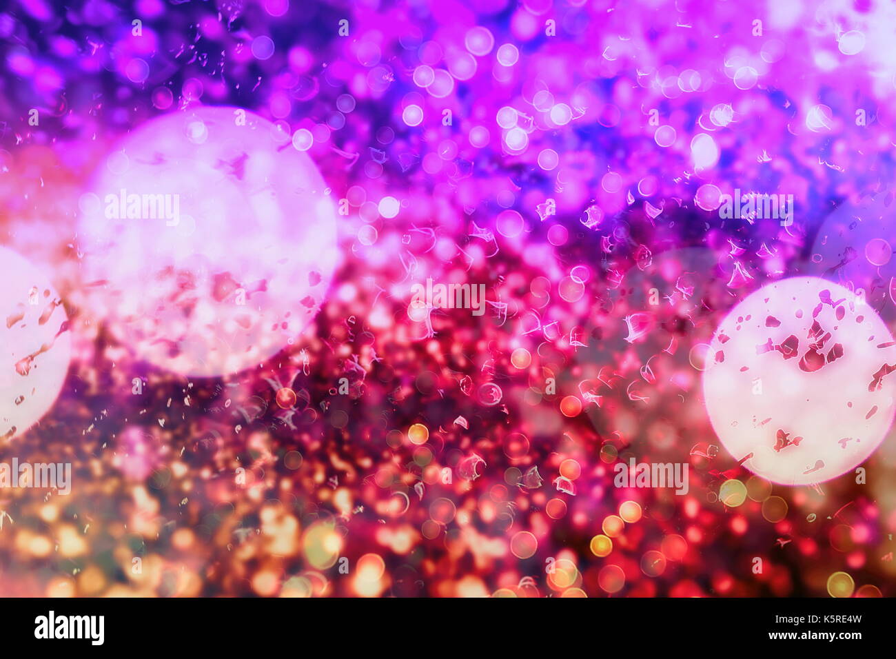Bright light spots abstract bokeh blurred texture background Stock ...