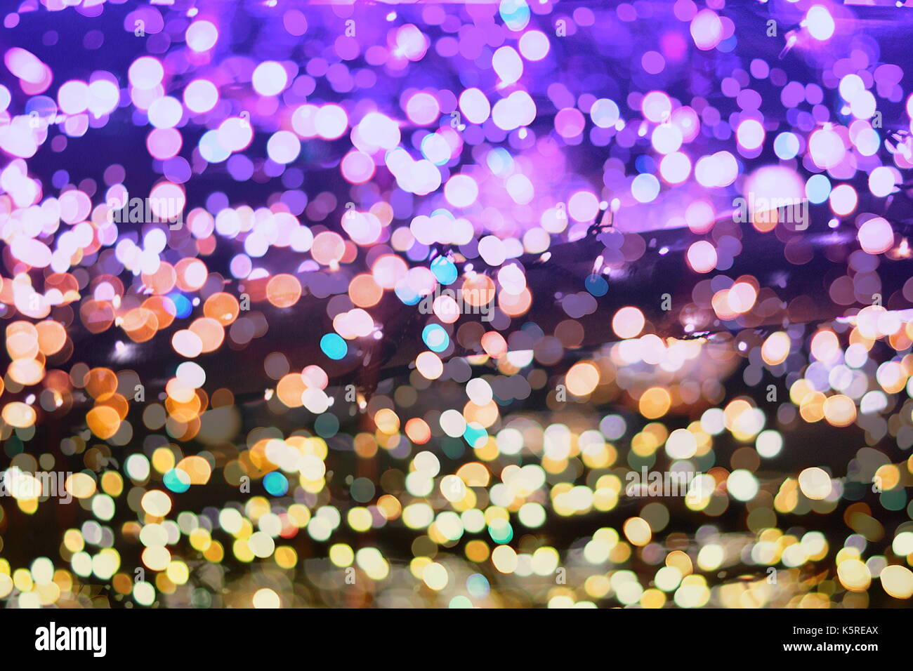 Bright light spots abstract bokeh blurred texture background Stock ...